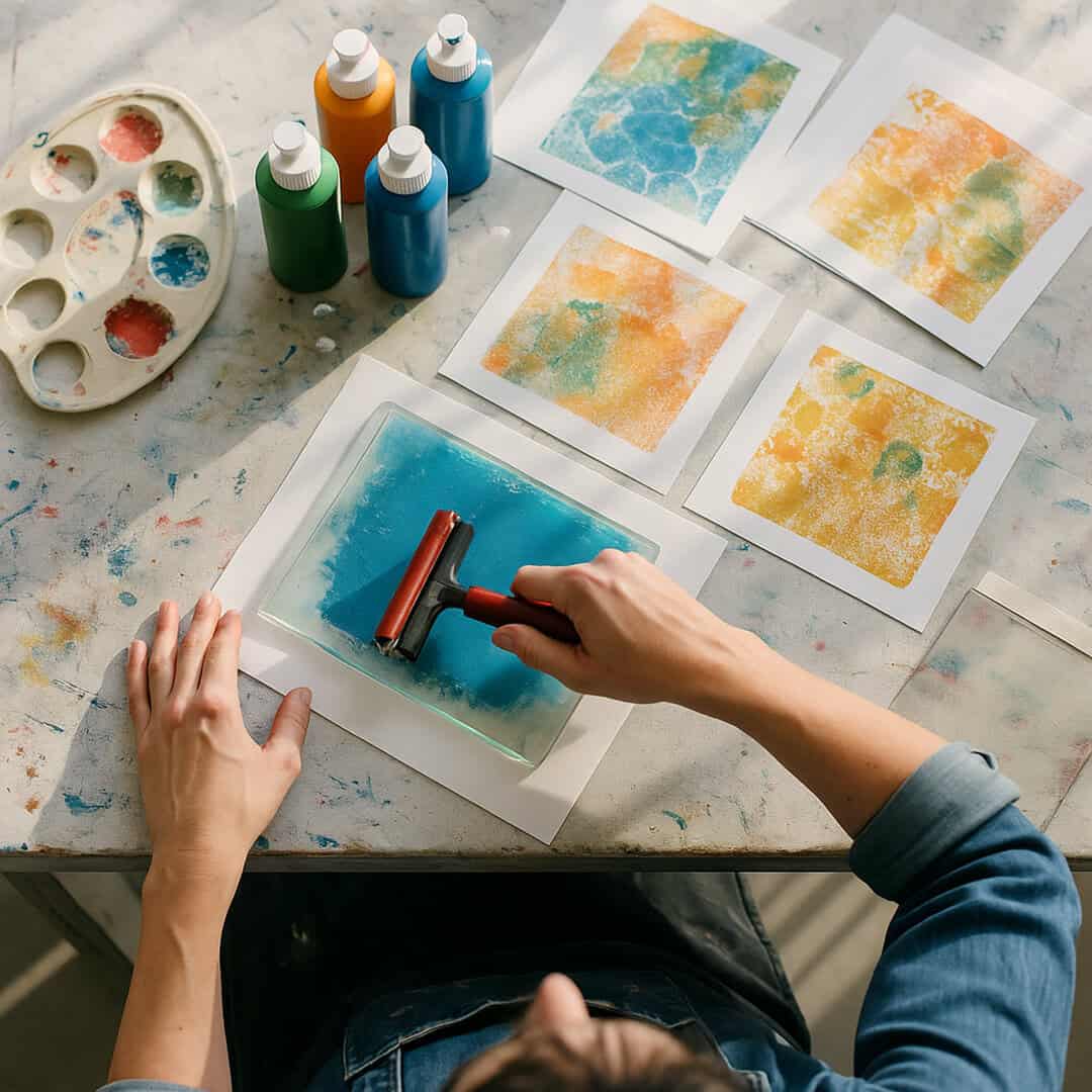 Gel Plate Printmaking - Studios on the Park